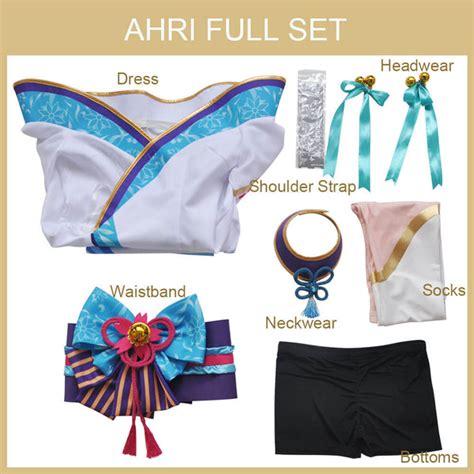 Ahri Cosplay Costume Game League Of Legends Outfits Anime Lol Ahri