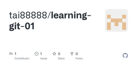 Github Tai88888learning Git 01