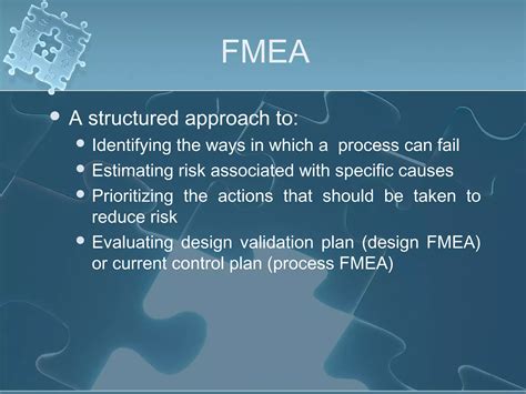 Failure Mode And Effect Analysis PPT