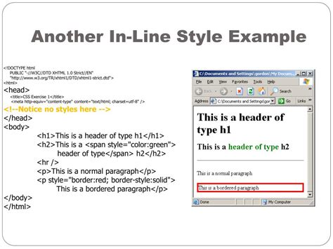 Ppt Stylizing Pages Using Css And Creating A Table In Xhtml