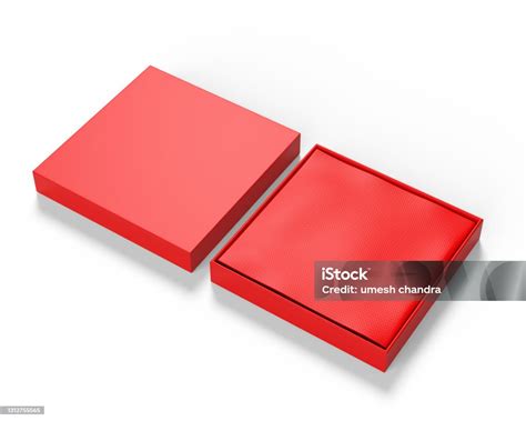 브랜딩 모형을 위한 빈 사각형 실크 스카프 선물 포장 상자 3차원 형태에 대한 스톡 사진 및 기타 이미지 3차원 형태