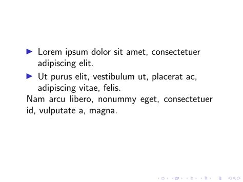 In Beamer Is It Possibly To Change Itemize Margins In The Middle Of An Itemize Environment