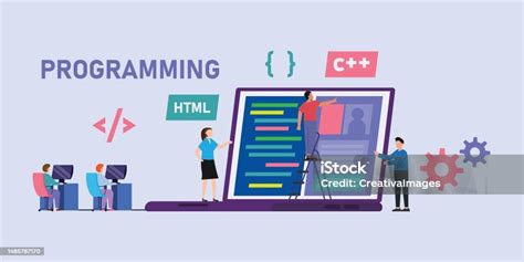 Teknik Pengembangan Programmer Pemrograman Perangkat Lunak Ilustrasi Stok Unduh Gambar