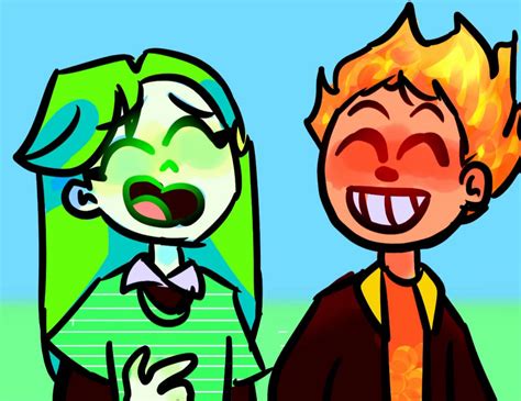 Human Leafy And Firey By Cwdag On Deviantart