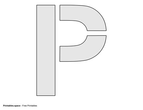 Letter P Stencil Free Printables
