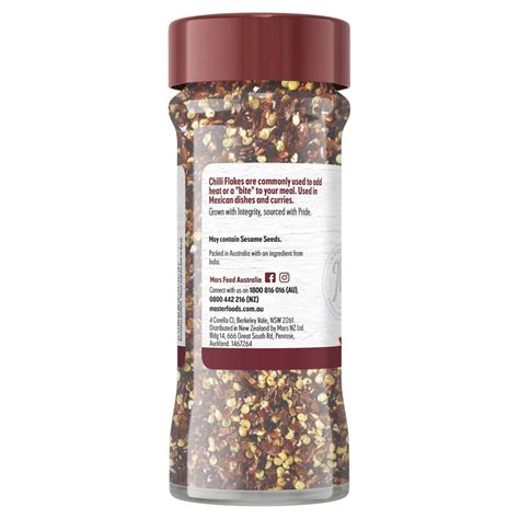 Masterfoods Chilli Flakes Ace Canning