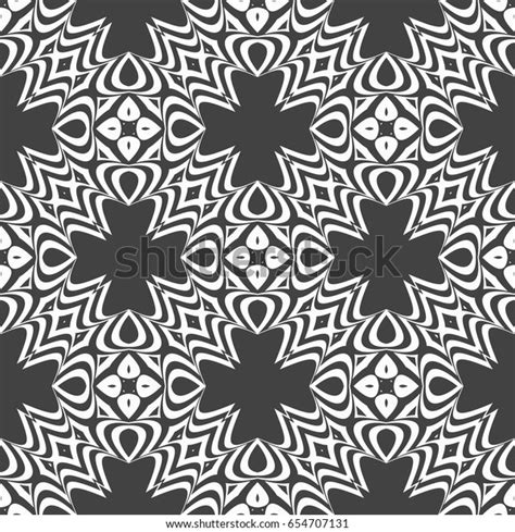 Intersecting Curved Lines Scrolls Seamlessgeometric Pattern Stock Vector Royalty Free