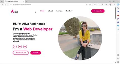 Aliva Rani Nanda On Linkedin Portfolioofaliva Webdevelopment Ccbpian Nxtwave Intensive