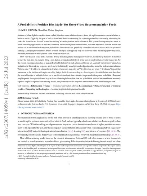 Probabilistic Position Bias Pdf Bias Of An Estimator Estimator