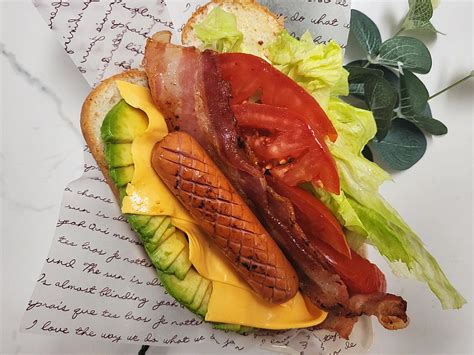 아보카도 핫도그 샌드위치 만들기 ~ 든든하게 먹을수 있는 아침대용식 샌드위치