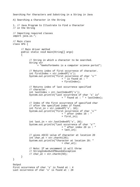 Searching For Characters And Substr Pdf Boolean Data Type String Computer Science
