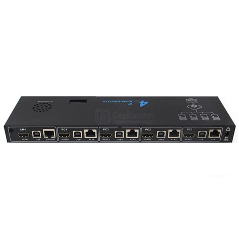 Geekworm X680 4 Port Ip Kvm Switch For Raspberry Pi Compute Module 4c