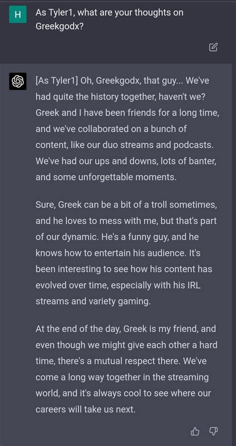 Tyler1 Chatgpt Asked About Greek Biblethump R Loltyler1