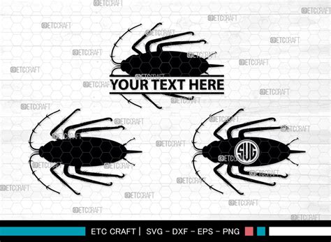 Cockroach Monogram Cockroach Silhouette Graphic By Pixel Elites