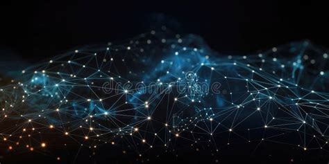 Network Connection Fiber Optic Abstract Futuristic Network Lines Background Network