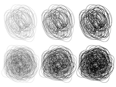 Premium Vector Hand Drawing Insane Tangled Scribble Random Chaotic Lines