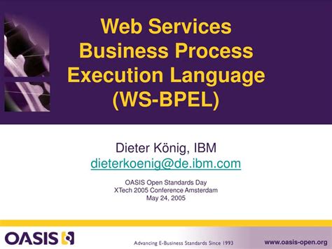 Ppt Web Services Business Process Execution Language Ws Bpel Powerpoint Presentation Id