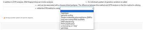 Solved In Addition To Str Analysis Dna Fingerprinting Can
