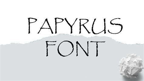 Papyrus Font Free Download Papyrus Font Free Download