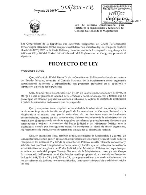 Proyecto De Ley Pdf