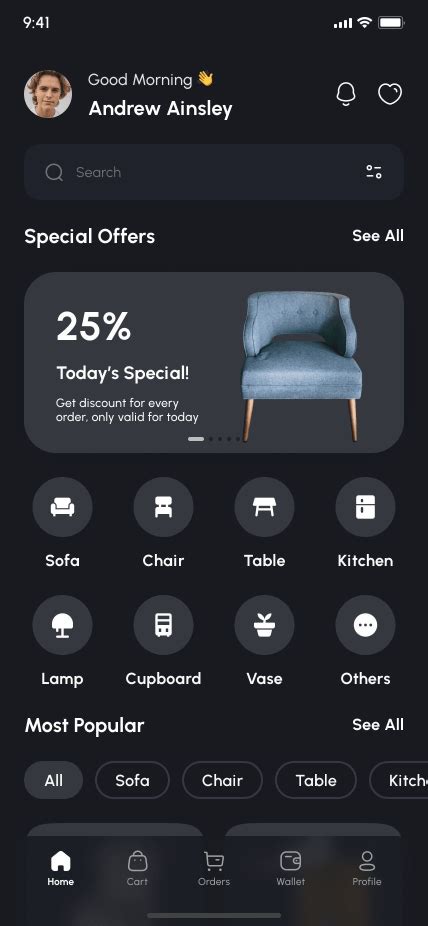Funico Furniture Ecommerce React Native Cli App Ui Kit By Lalaweb