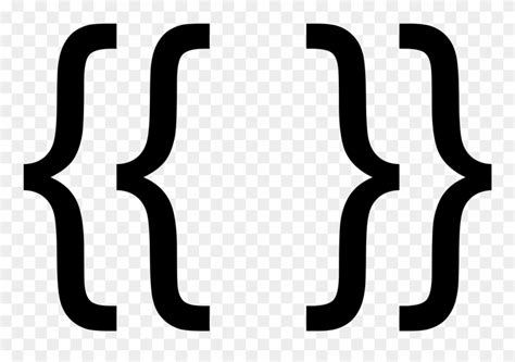 Open Curly Braces Icon Clipart PinClipart
