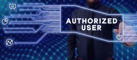 Text Showing Inspiration Authorized User Business Idea Person Granted Permission To Manage