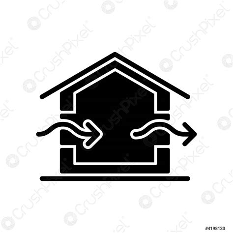 Ventilation System Black Glyph Icon Stock Vector 4198133 Crushpixel