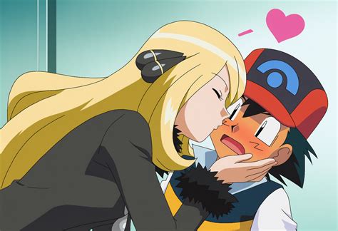 Request Cynthia Kisses Ash By Omegavoltsfw On Deviantart