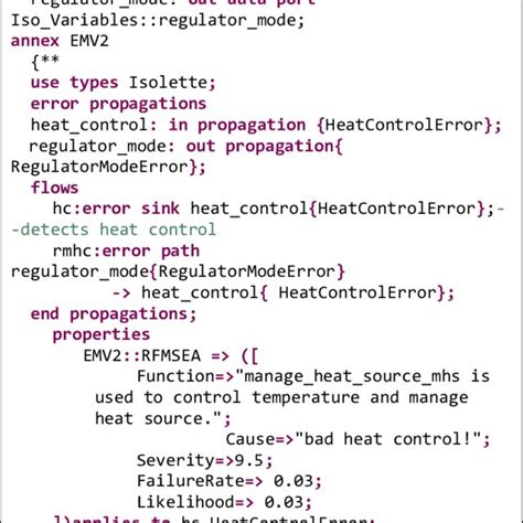 A Simple Example Of Safety Model Based On Aadl Download Scientific Diagram