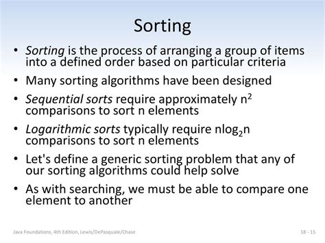 Chapter 18 Searching And Sorting Ppt Download