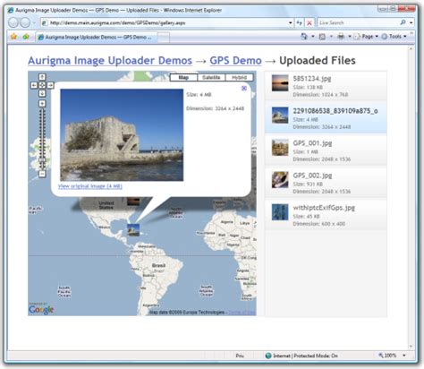 GPS Demo Sample Image Uploader 6 5 Dual