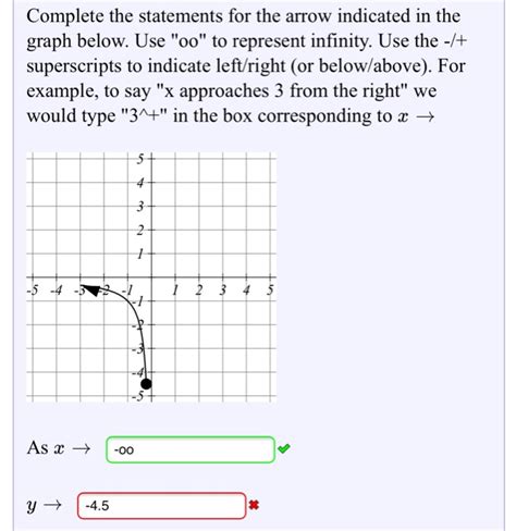 solved complete the statements for the arrow indicated in