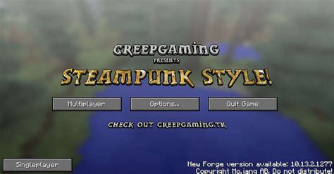 [mod] custom main menu [1 9] minecraft france