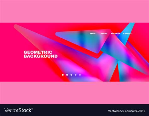 Bright Colorful Triangular Shapes Abstract Vector Image