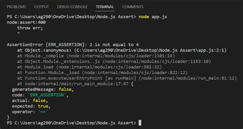 Nodejs Assertion How To Use The Nodejs Assert Module Codeforgeek