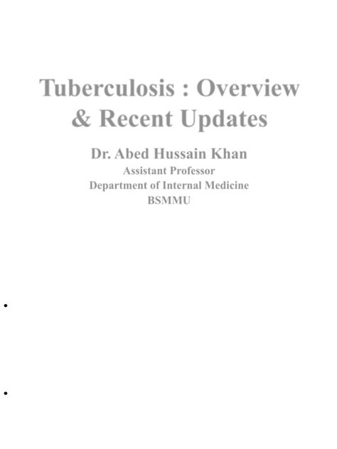 Tb Lecture Abed Sir Pdf Tuberculosis Self Improvement
