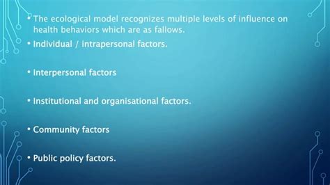 Ecological Model Pptx Environment Science