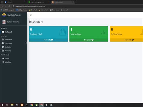 Attendance Monitoring And Payroll System Sample Project Php Native