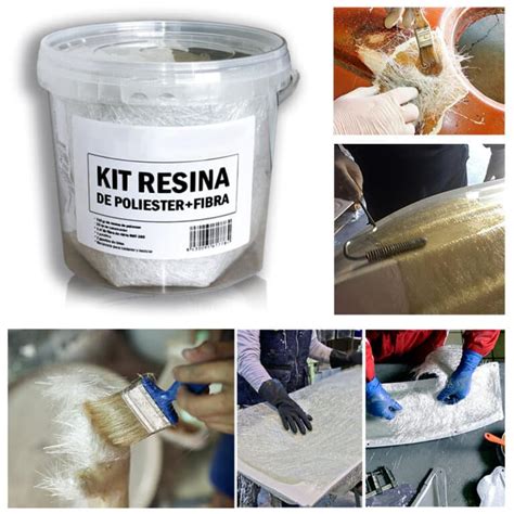 Kit De Reparación De Resina Y Fibra De Vidrio De Bricolaje ¡kit
