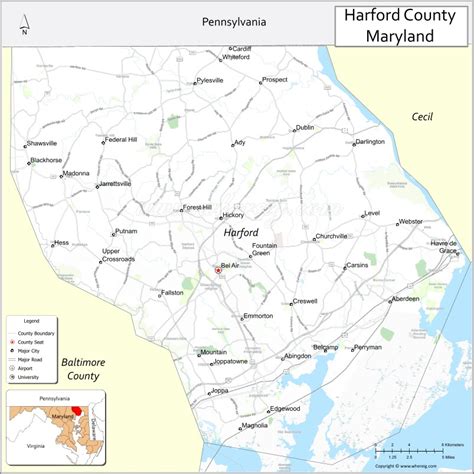 Harford Co Zip Code Map