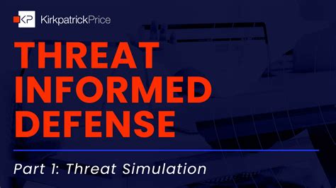 Threat Informed Defense Part 1 Threat Simulation Kirkpatrickprice