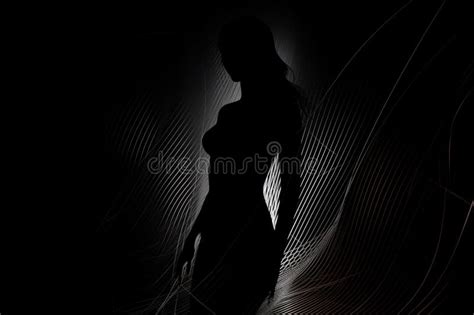 красавица силуэт генеративный помощник Иллюстрация штока иллюстрации насчитывающей низко