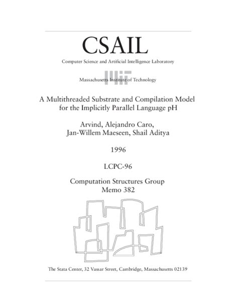 Pdf A Multithreaded Substrate And Compilation Model For The Implicitly Parallel Language Ph