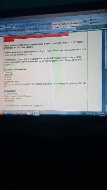 Do Copy Writing And Copy Paste In Ms Word And Ms Excel By Jabbar Fiverr