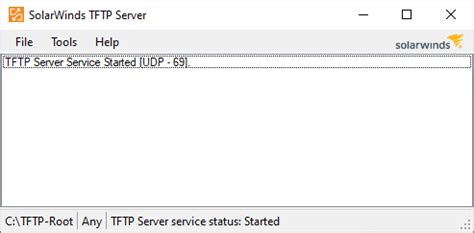 SolarWinds TFTP Server For Microsoft Windows Systems