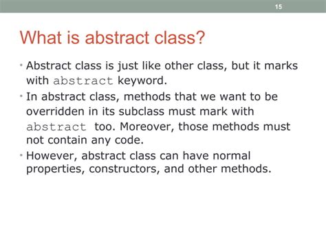 Java Programming Introduction To Abstract Class Ppt