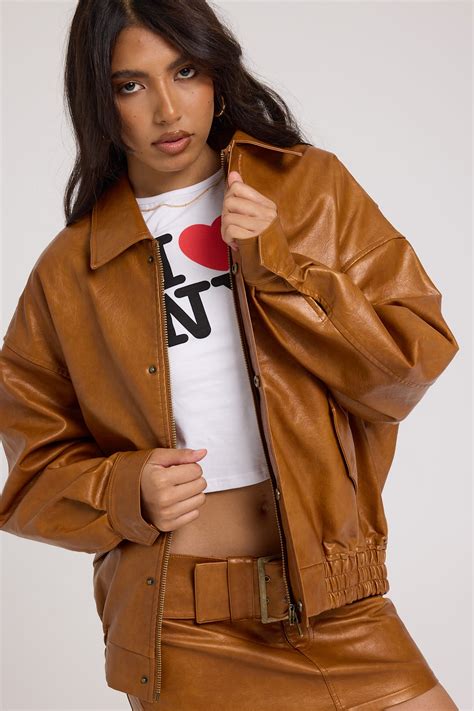Womens Faux Leather Jackets Universal Store