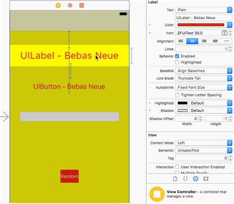 Ios Xcode Custom Font Doesn T Show Up In Interface Builder Stack Overflow