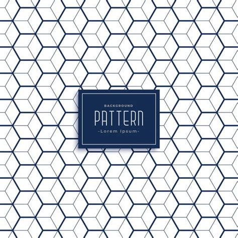 Elegant Hexagonal 3d Cube Style Pattern Background Eps Vector Uidownload
